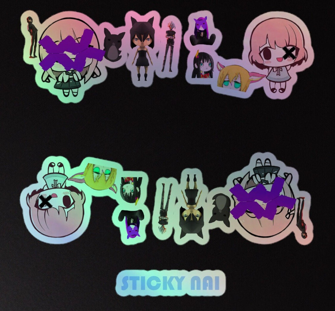 My Personal Emo Holographic Stickers, Punker, Purple, Kid, Dude. - Etsy