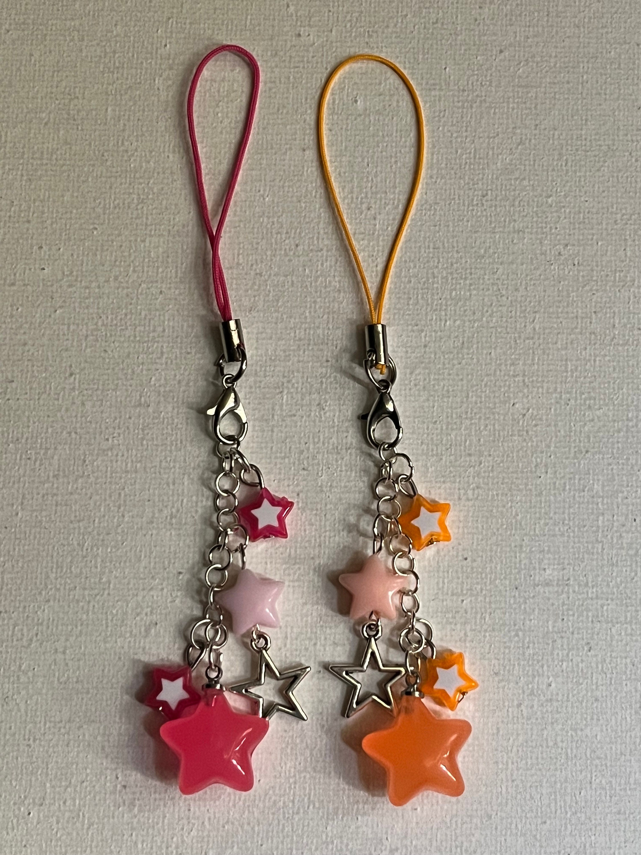 Cute Colorful Star Keychain Phone Charm - Etsy