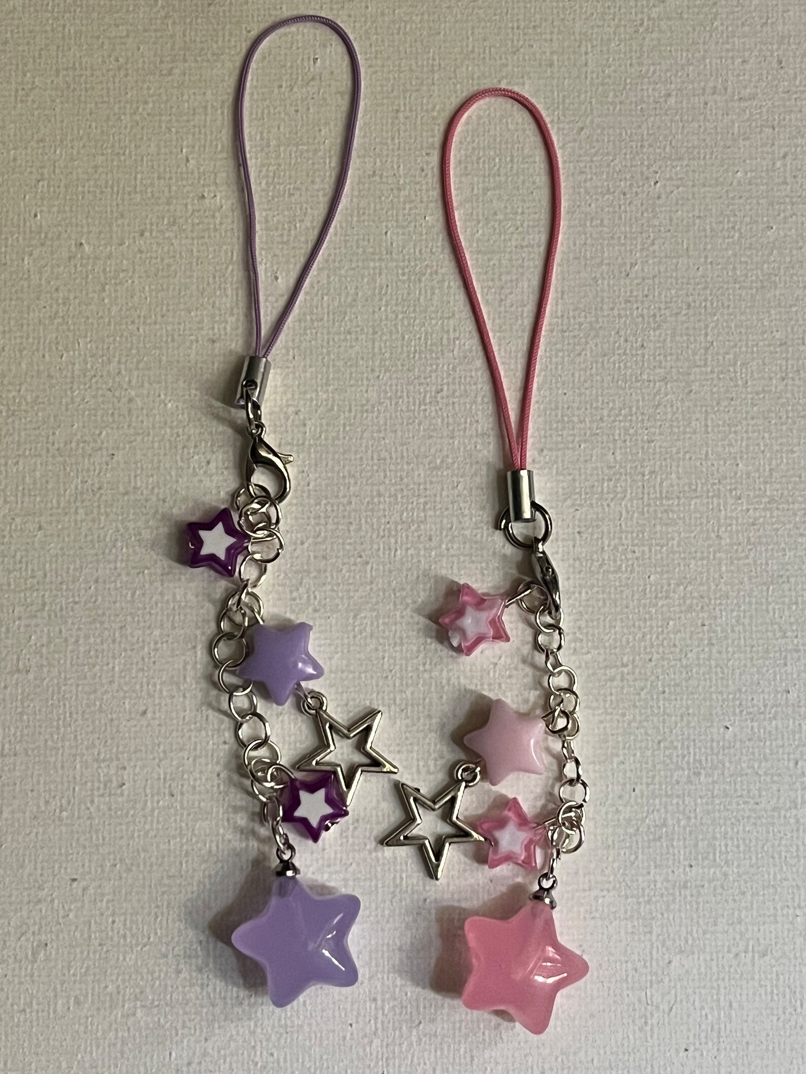 Cute Colorful Star Keychain Phone Charm - Etsy