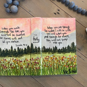 Custom Hand Painted Bible - Etsy