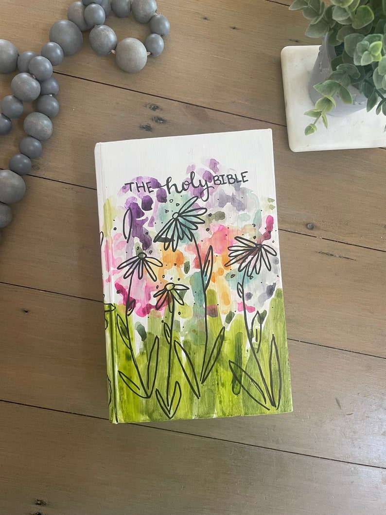 Custom Hand Painted Bible - Etsy