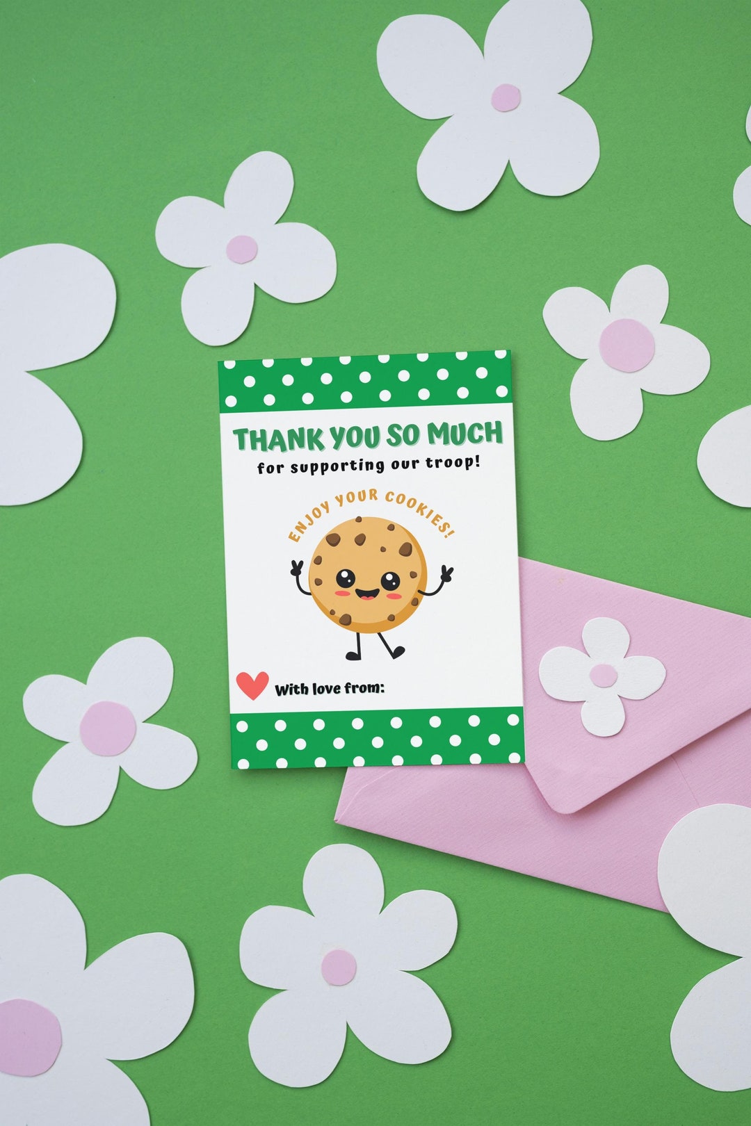 Printable Girl Scout Cookie Sales Thank You, Digital Download Thank You ...