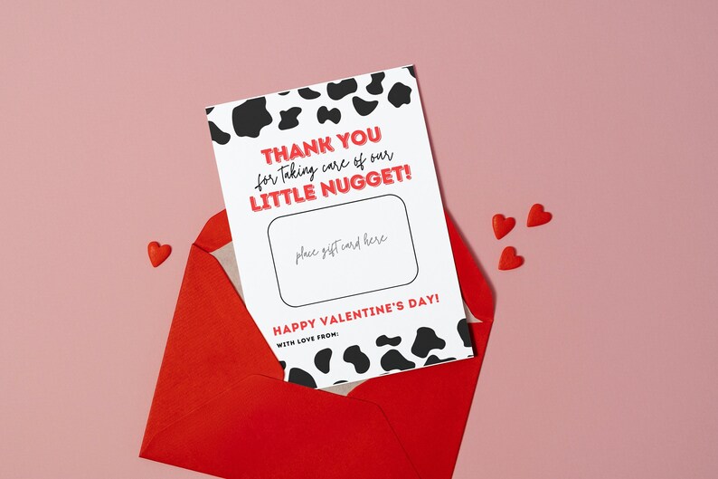 Teacher or Childcare Worker Valentine Chick-fil-a Gift Card Holder ...