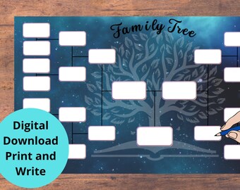 My First Family Tree, 4 Generations, Great for Family Reunion ...