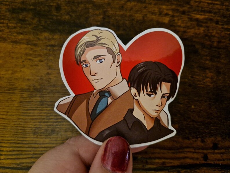 Eruri erwin/levi Sticker, Aot Sticker, Attack on Titan Sticker - Etsy