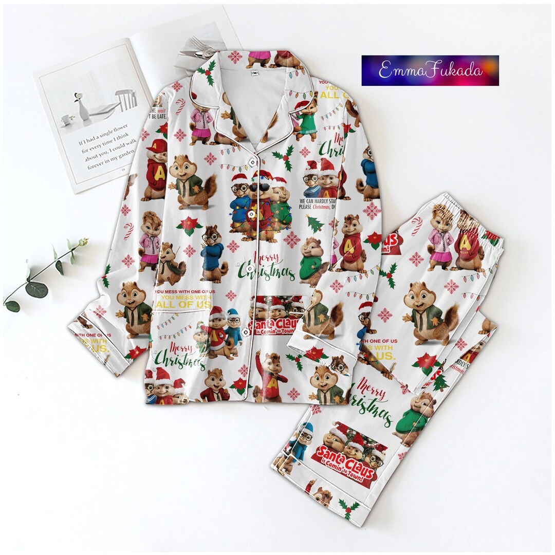 Christmas Alvin Chipmunks Pajamas Chipmunks Christmas - Etsy