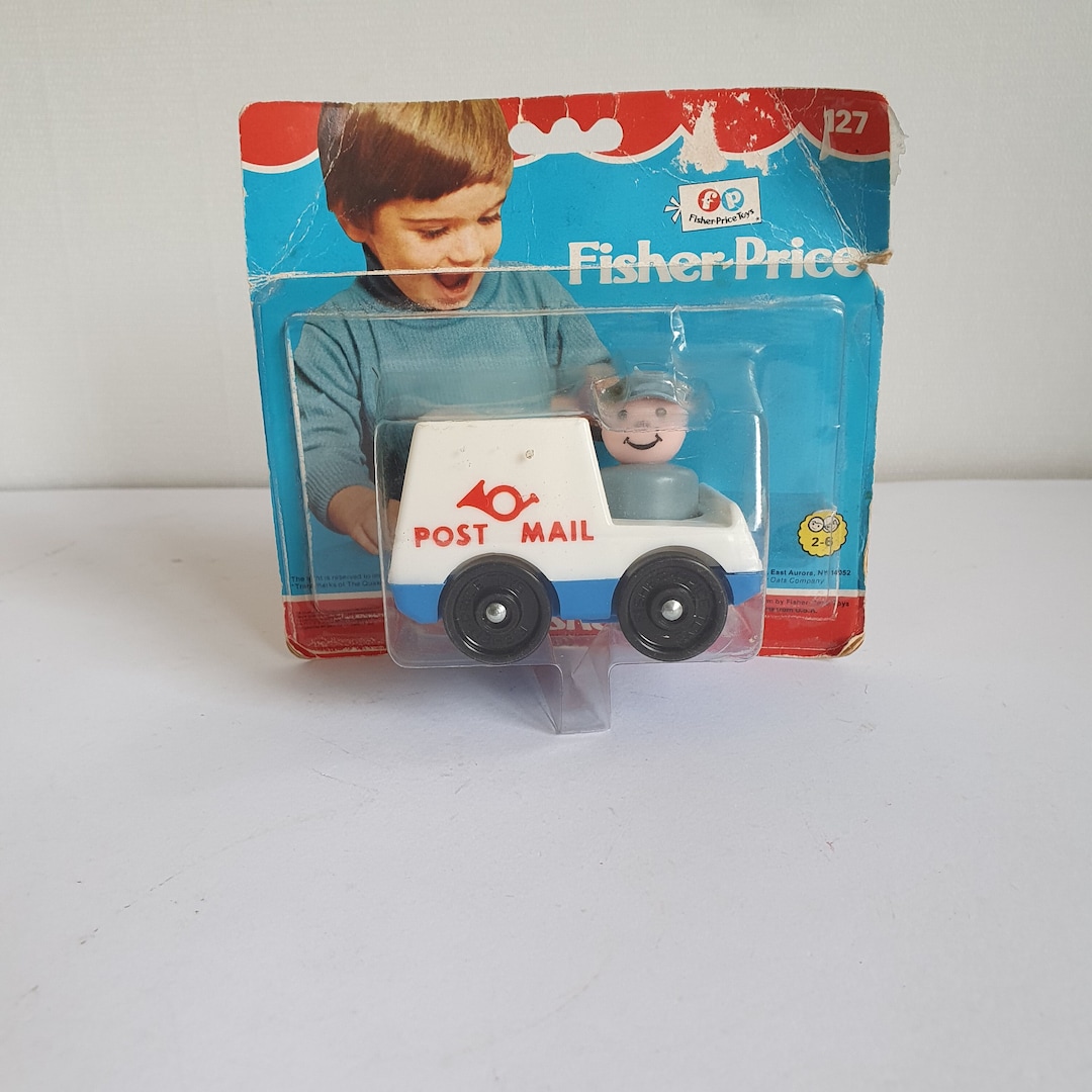 Vintage Fisher Price Mail Truck 127 boxed - Etsy