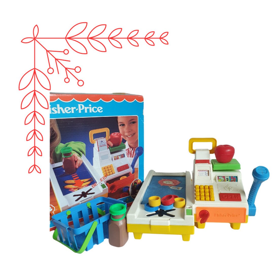 Vintage Boxed Fisher Price Boxed Magic Scan Checkout Counter (#2102) - Etsy