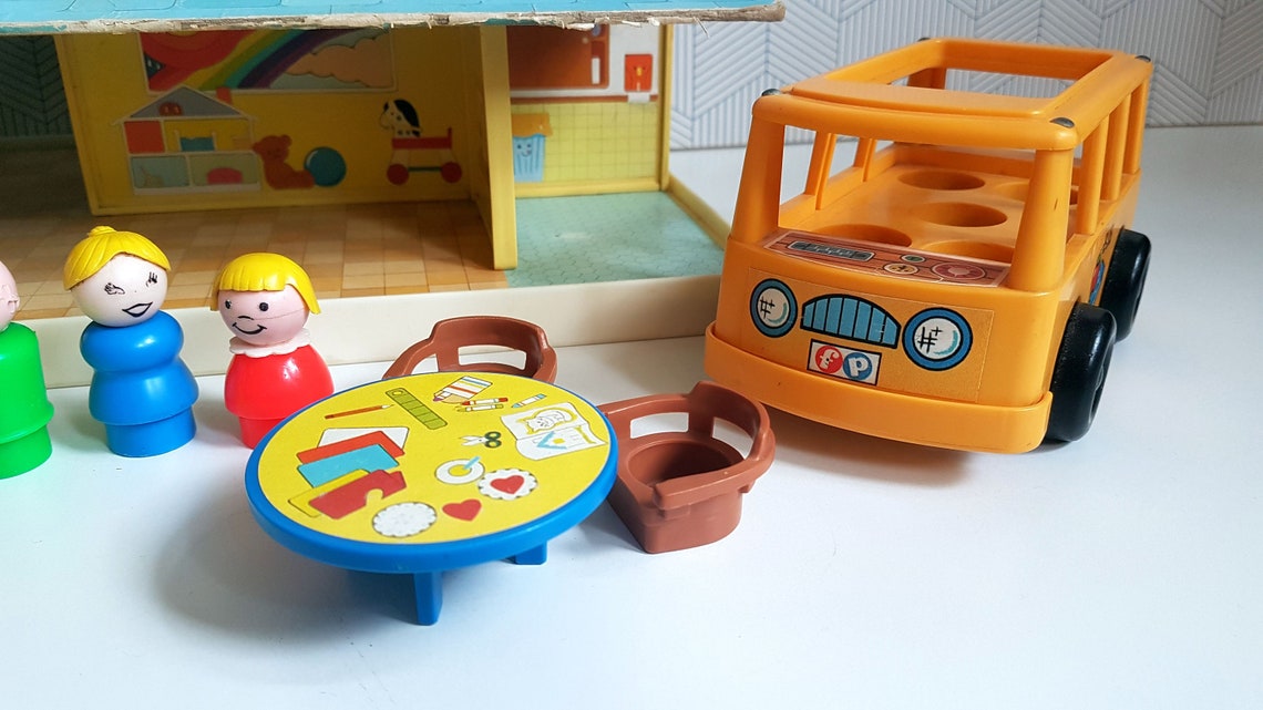 Vintage Fisher Price Play Family Nursery School #929 - Etsy