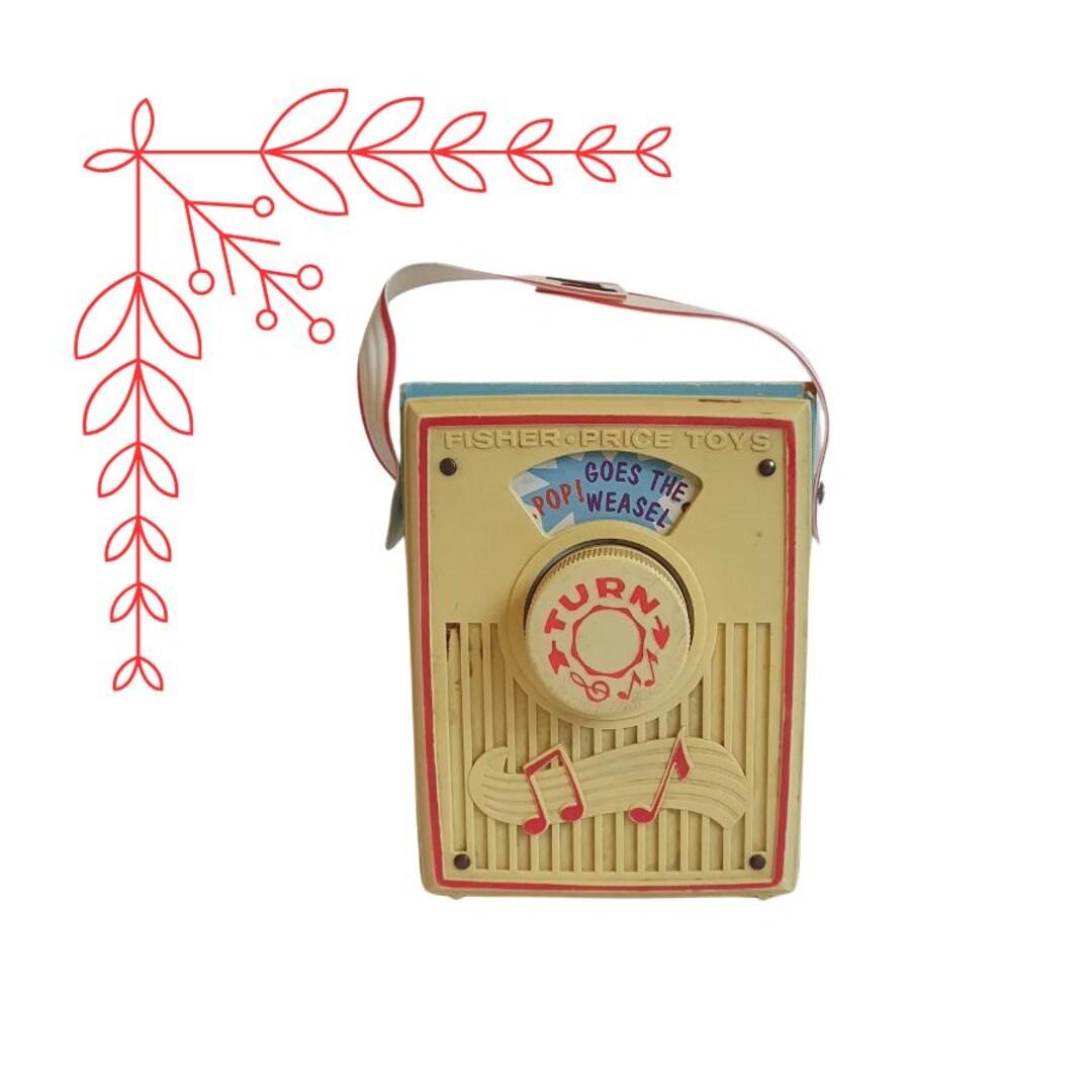 Vintage Fisher Price "pop! Goes the Weasel" Pocket Radio #775 - Etsy