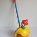 Vintage Fisher Price Push-along Clown #758 - Etsy