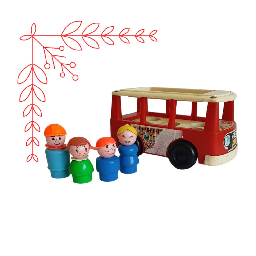 Vintage Fisher Price Play Family Mini-van #141 - Etsy