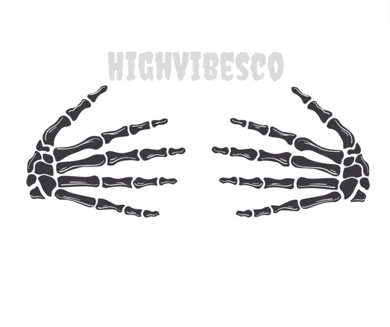Skeleton Bra Hands Svg Digital Download, Skeleton Halloween Png Svg ...