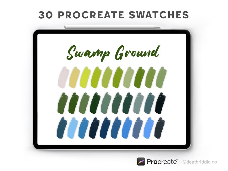 Swamp Ground Procreate Colour Palette/ Colour Swatches - Etsy
