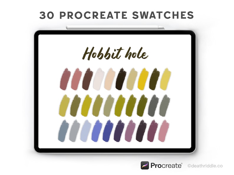 Hobbit Hole Procreate Colour Palette/ Colour Swatches - Etsy