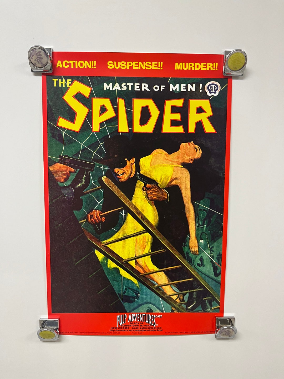 Pulp Adventures - the Spider - Poster - Etsy