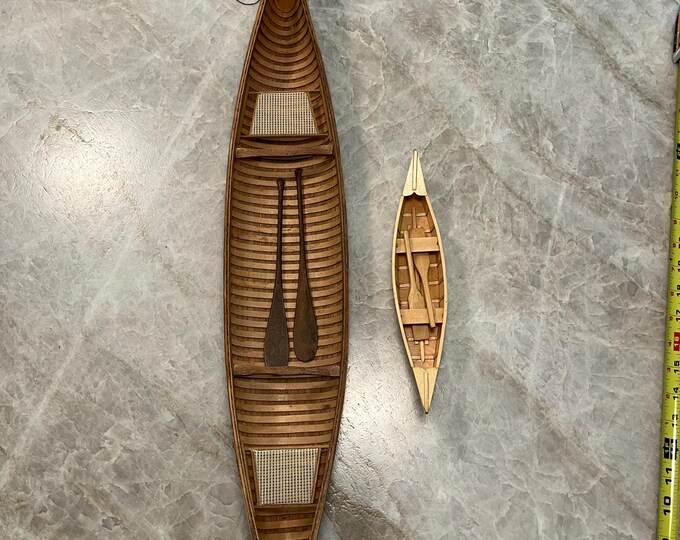 Large Detailed Canoe Model & Small Canoe Model - Etsy