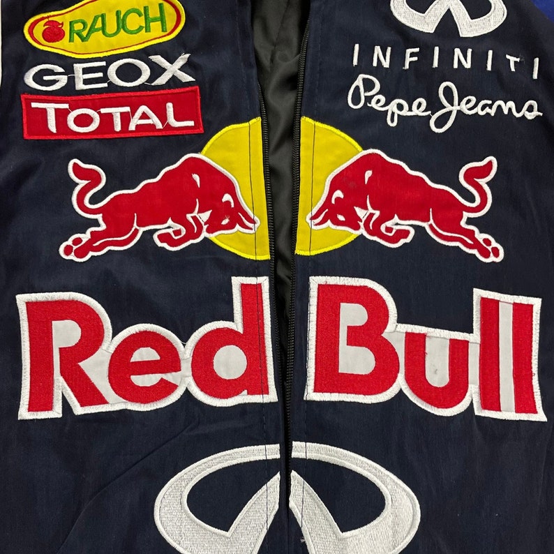 Red Bull F1 Racing Suit Red Bull Racing Embroidered Jacket - Etsy Ireland
