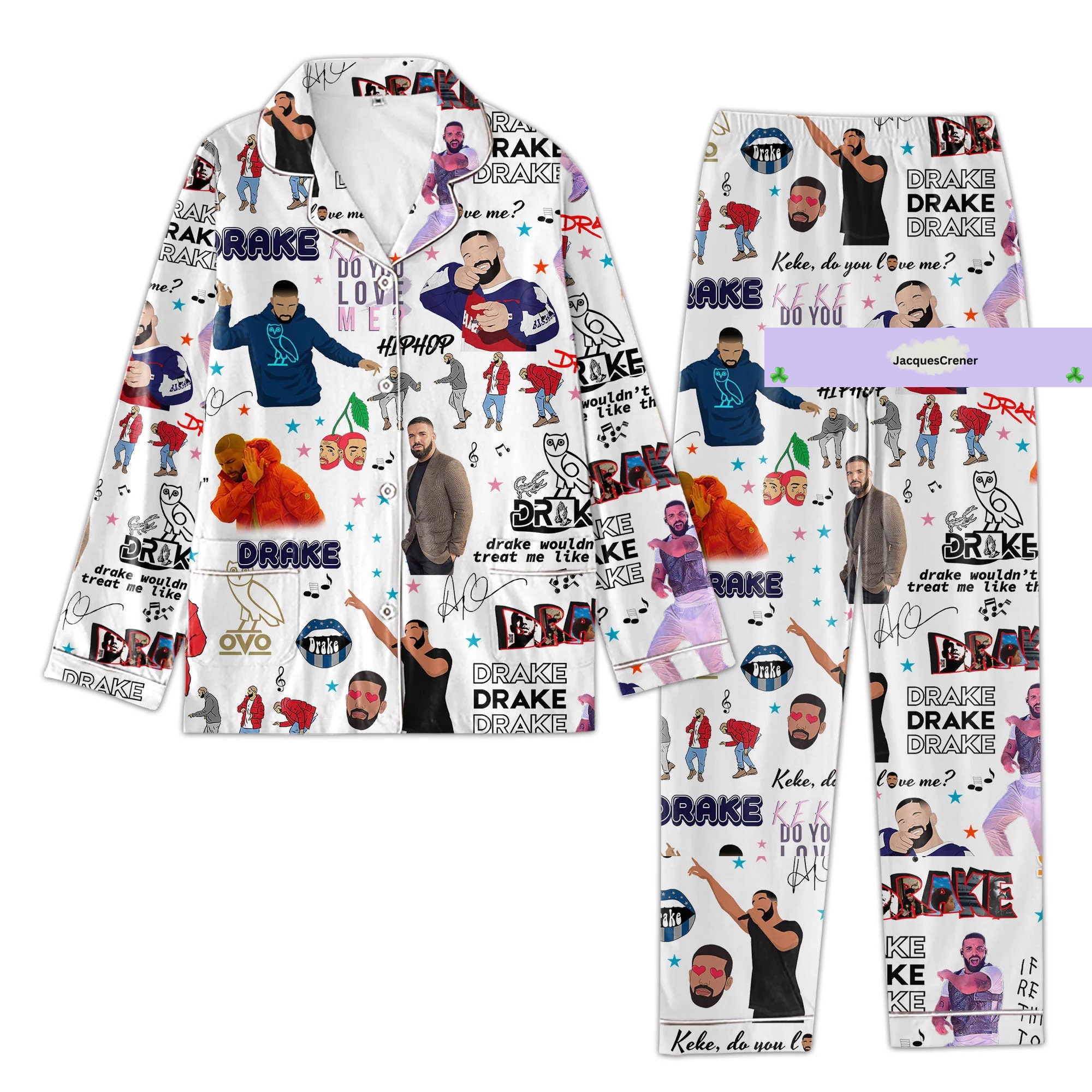 Vintage Drake Pajamas Drake Thick Pajamas Drake Merch Drake - Etsy