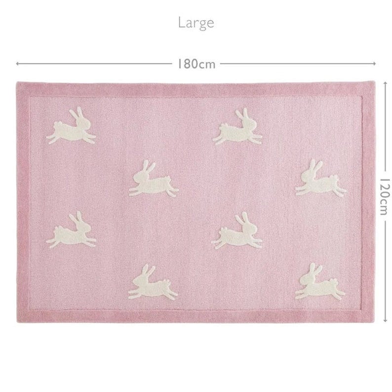 Cute Rabbit's Rugs, Kids Rugs, Handmade Tufted Rugs, Nursery Rug, Cute ...