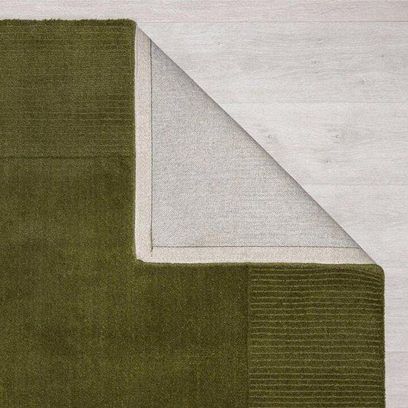 Modern Green Carpet Tufted Rug, Premium Handmade Tufted Rugs, 100% ...