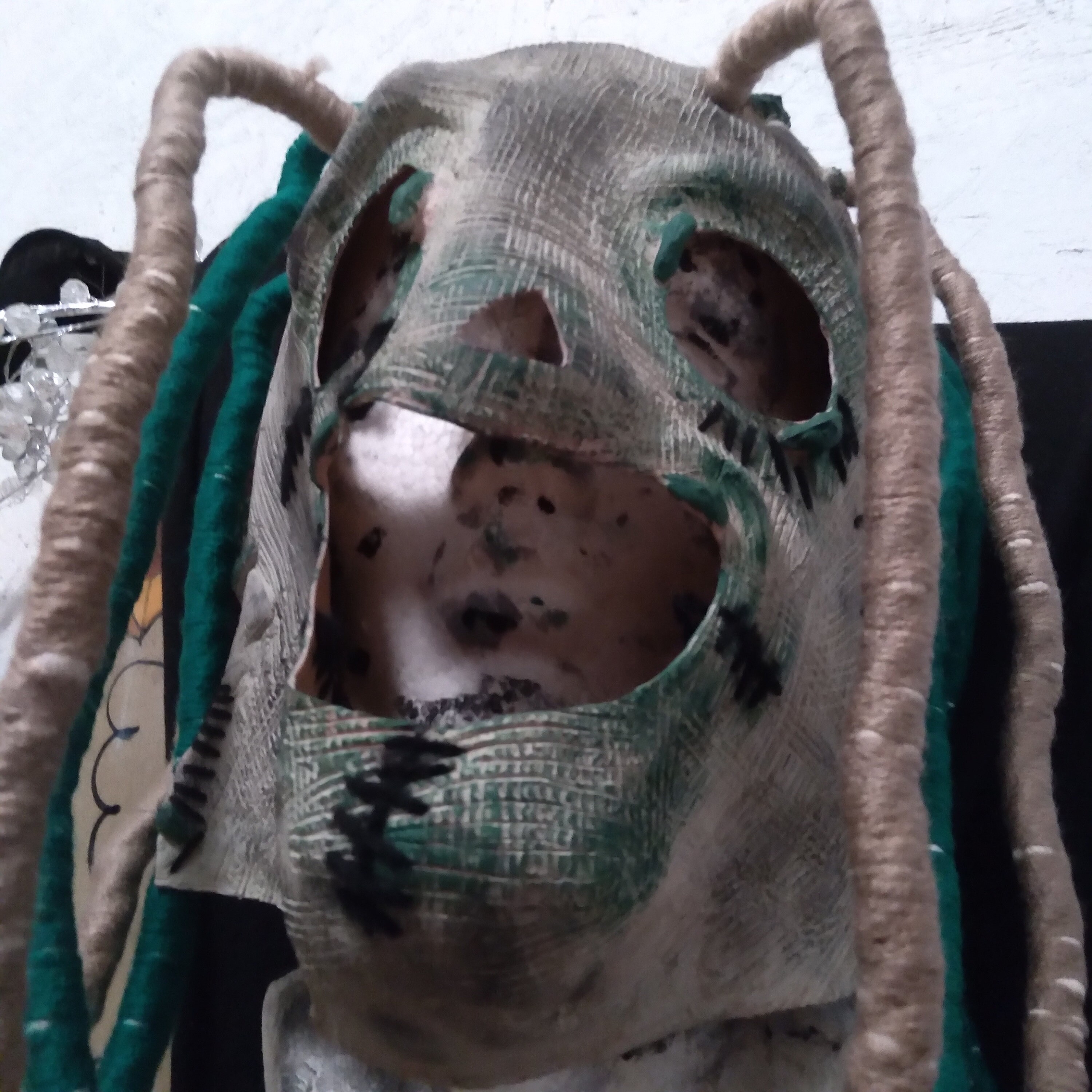 Slipknot Style Corey Converted Ghost Glow Mask Iowa 1999 Halloween Prop ...