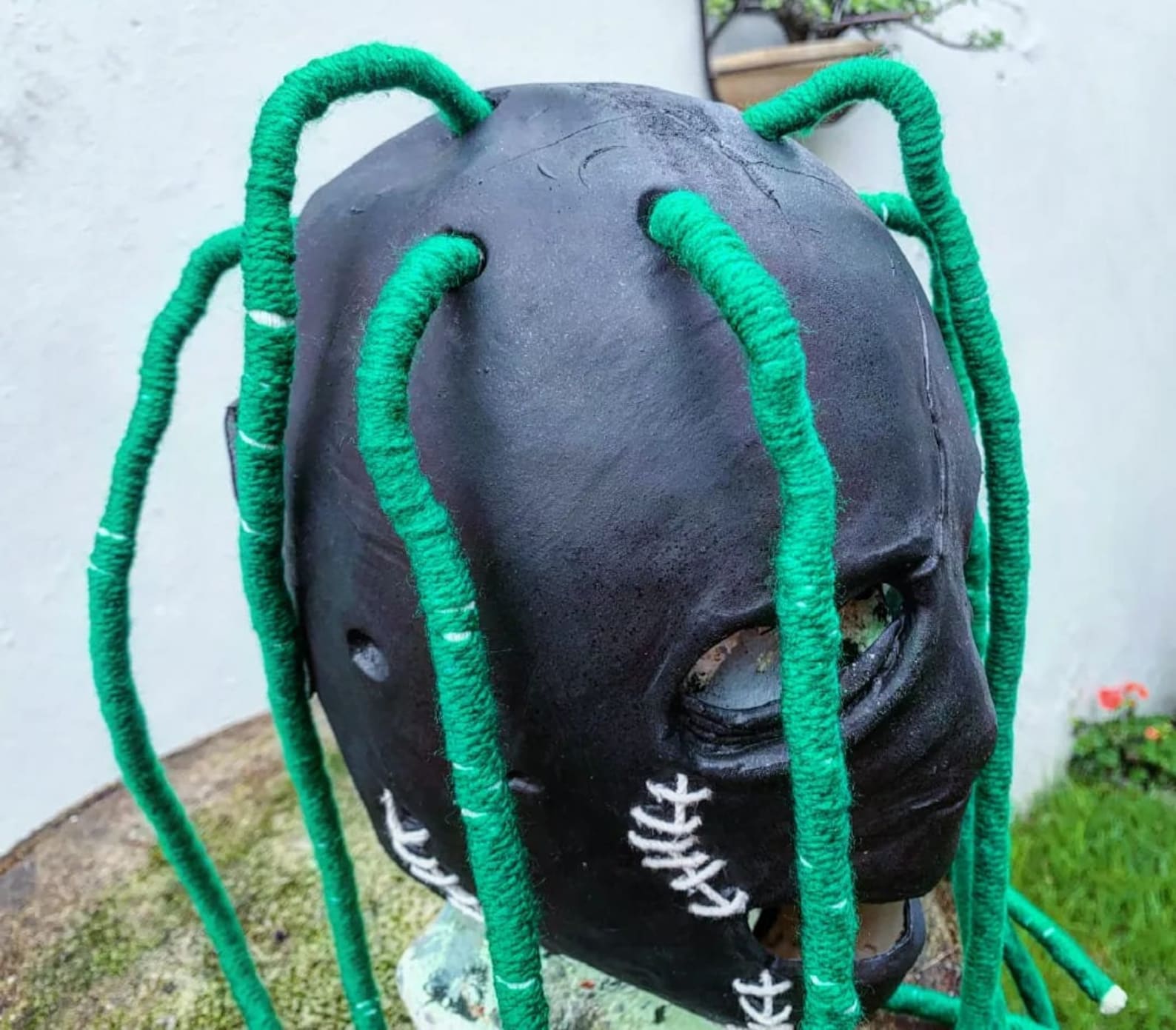 Slipknot Style VERSION 1 Corey Iowa Black Mask 1999 Halloween Prop Left ...