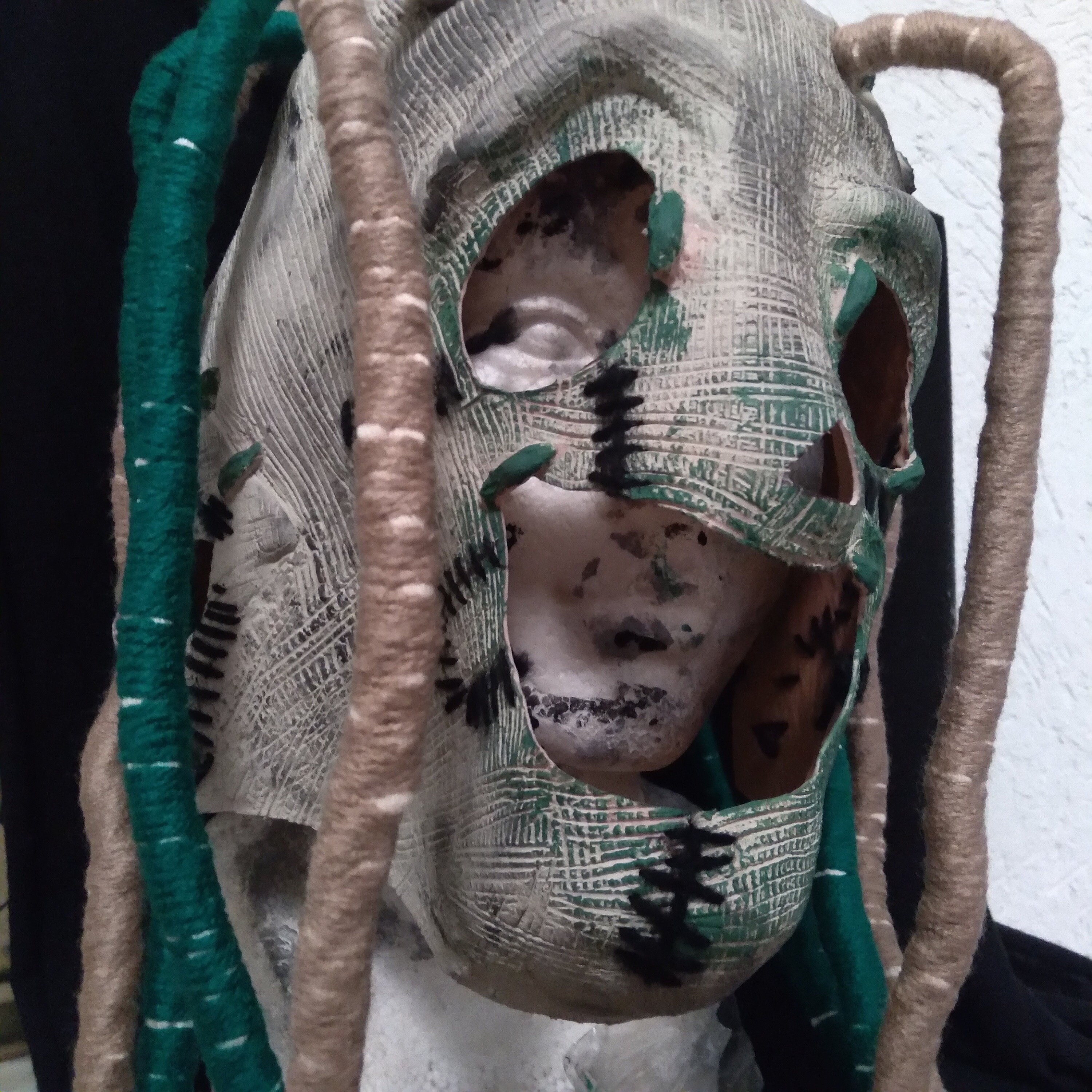 Slipknot Style Corey Converted Ghost Glow Mask Iowa 1999 Halloween Prop ...