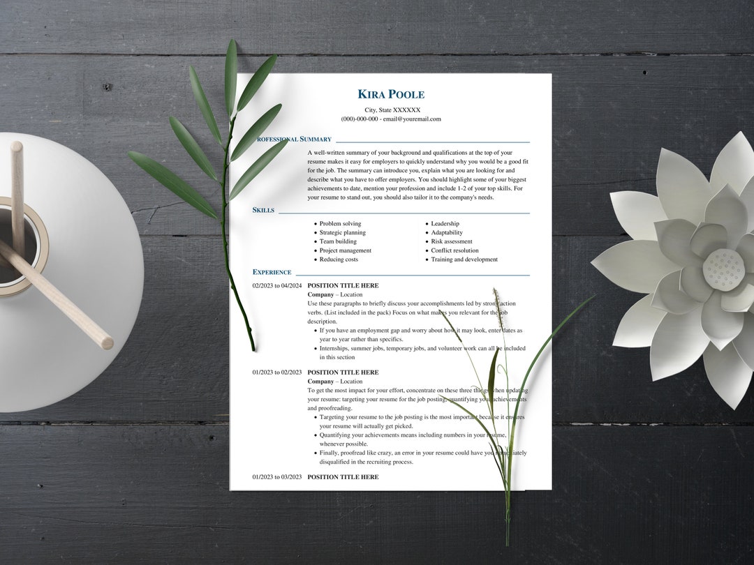 Modelo de currículo ATS amigável, limpo, moderno e minimalista para ...