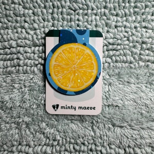 Lemon Magnetic Bookmarks | Blue and Yellow Bookmark | Fruit Bookmark ...