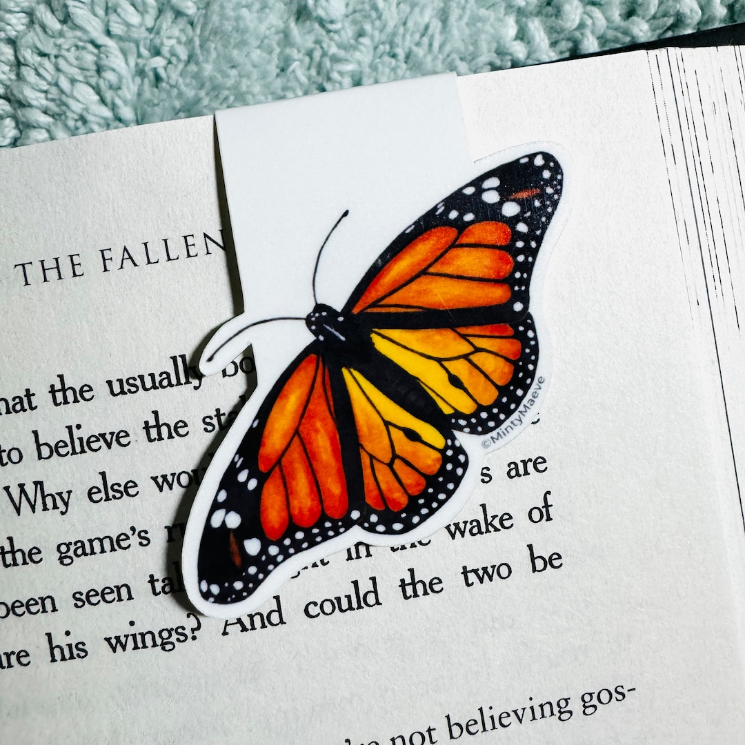 Monarch Butterfly Magnetic Bookmark | Insect Bookmark | Flying Insect ...
