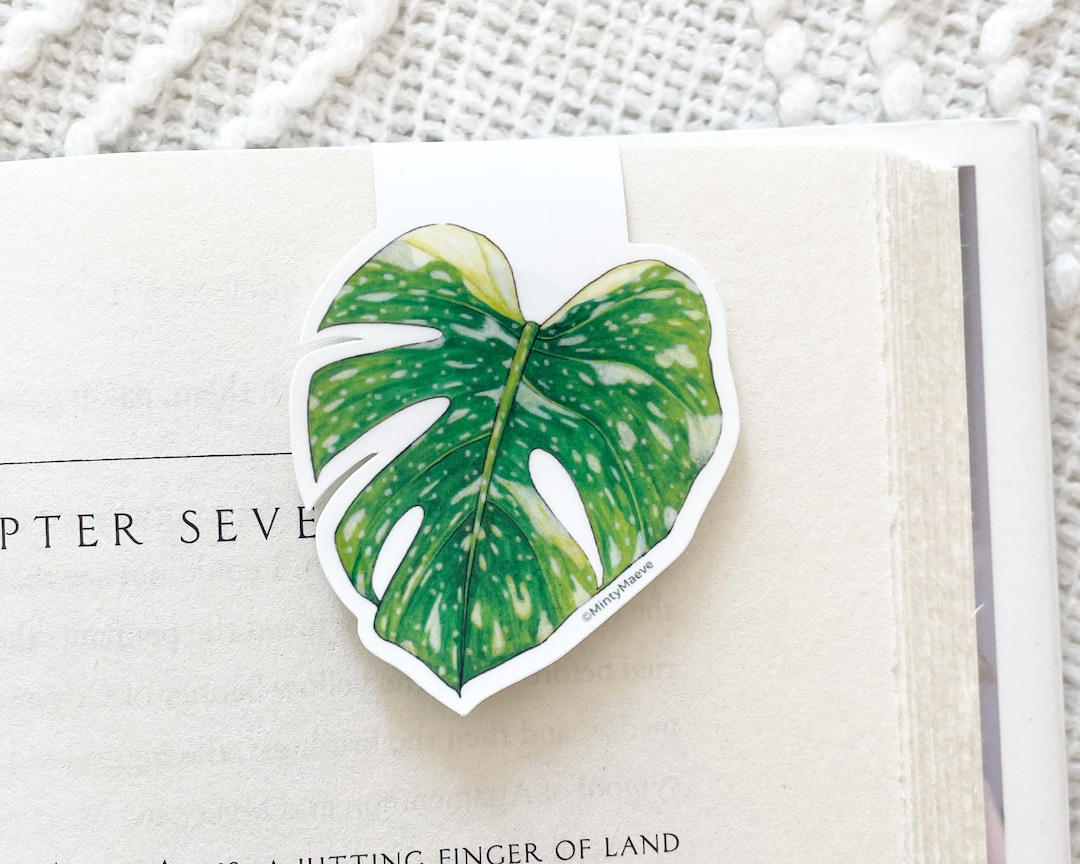 Variegated Monstera Magnetic Bookmark Magnet Bookmark - Etsy