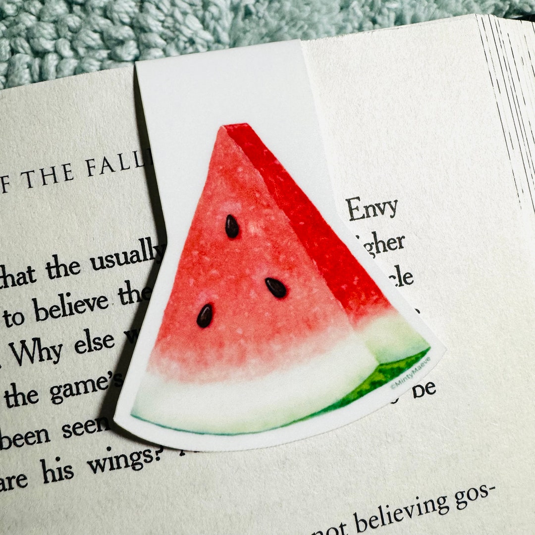 Watermelon Magnetic Bookmark | Watermelon Bookmark | Fruity Bookmark ...