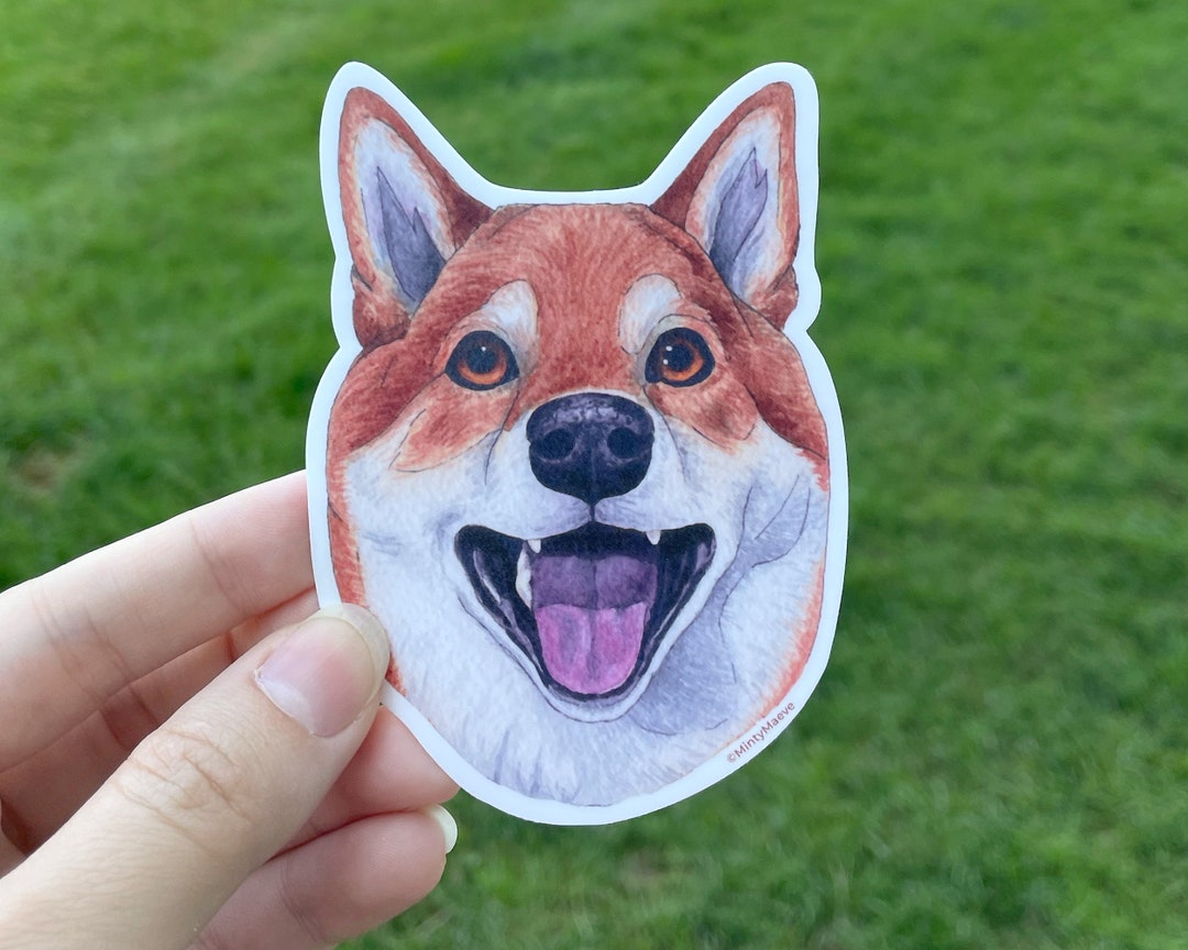 Shiba Inu Sticker | Dog Sticker | Shiba Inu Car Decal | Laptop Decal ...