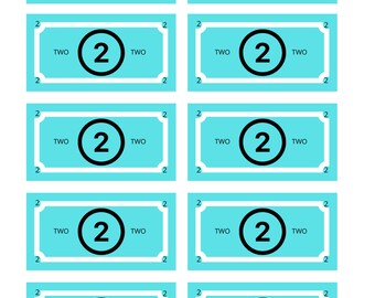 Printable 1 Dollar Play Money – Instant Download - Etsy