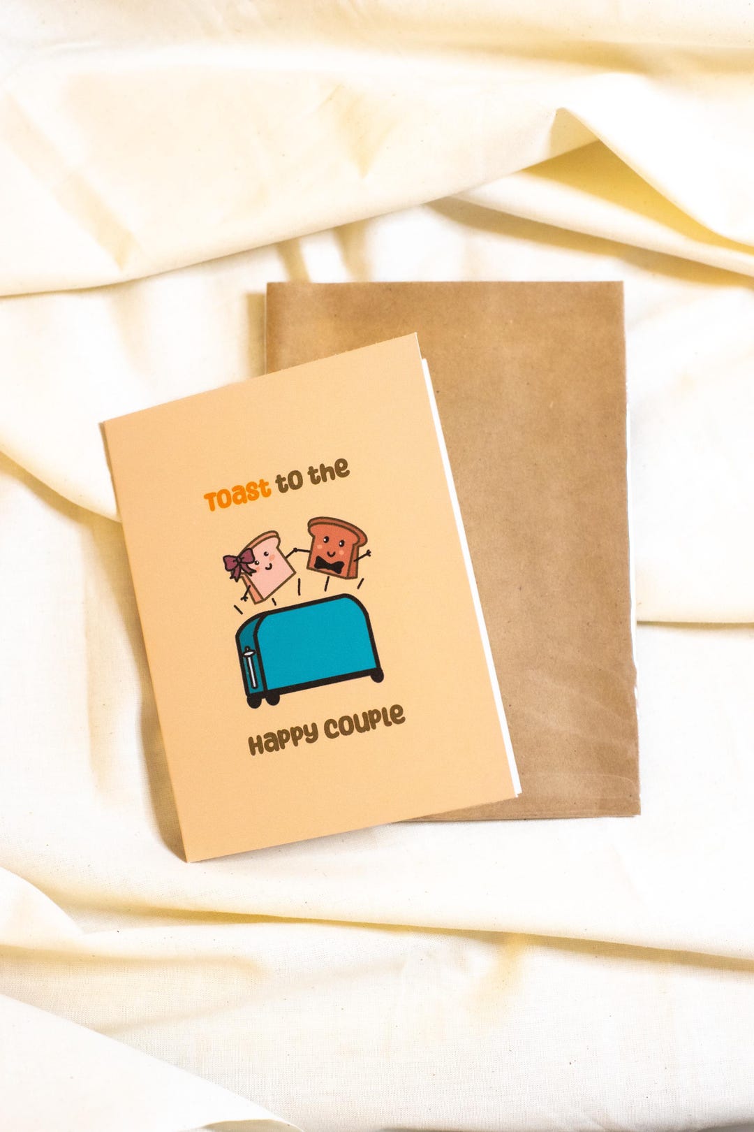 Handmade Congratulations Card: Toast to the Happy Couple - Etsy