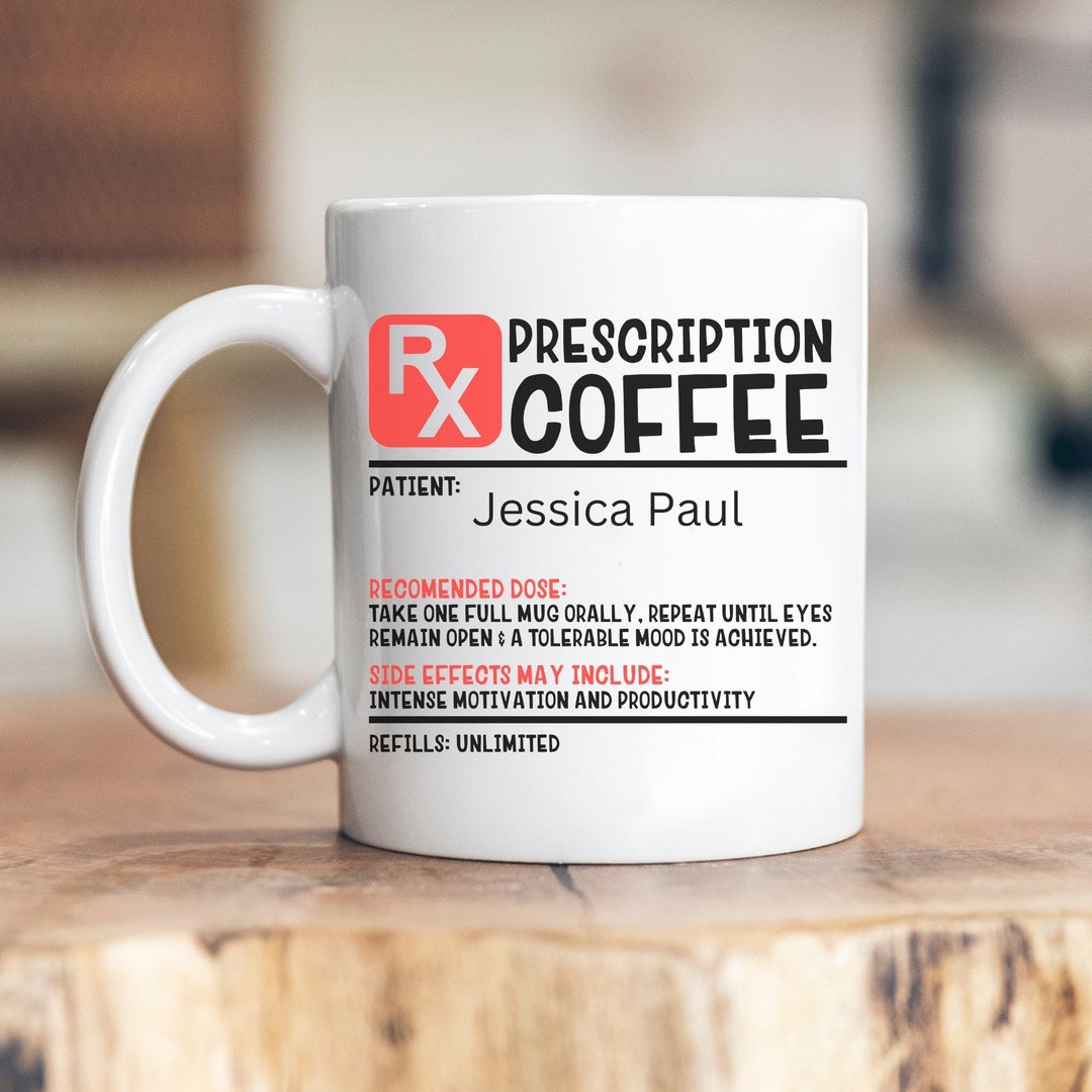 Personalized Pharmacy Coffee Mug, Custom Prescription Cup, Pharmd ...