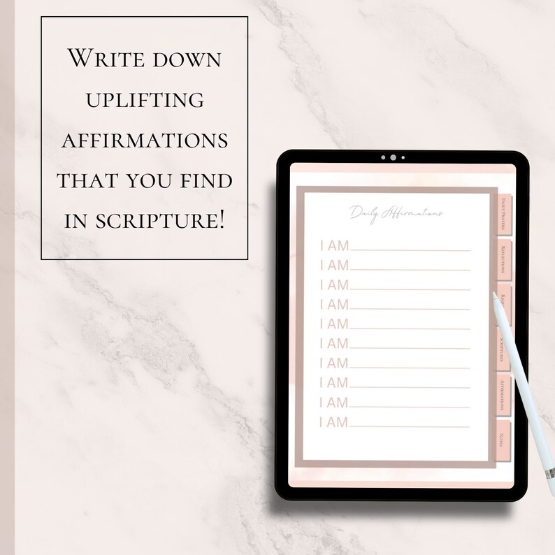 Pastel Digital Prayer Journal W Hyperlinks For Women Faith Based