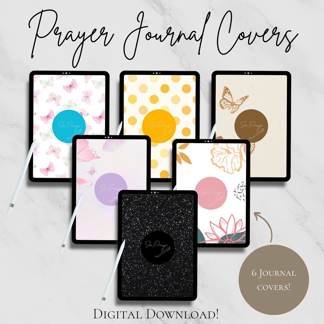 Digital Prayer Journal Covers + Printables | She Prays | Butterfly ...