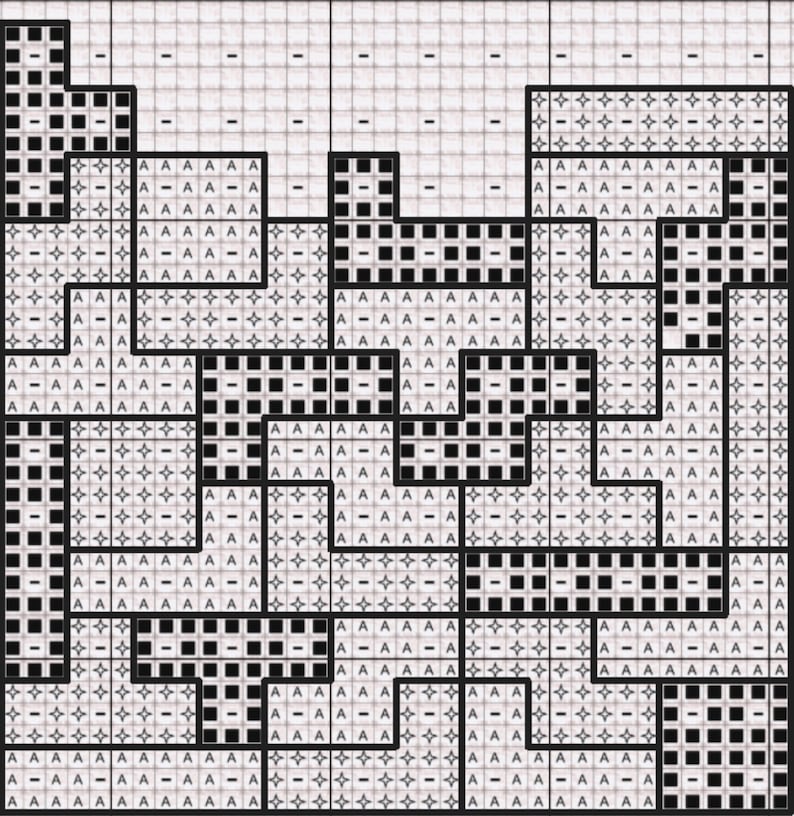 Tetris SAL Temperature Cross Stitch Template - Etsy