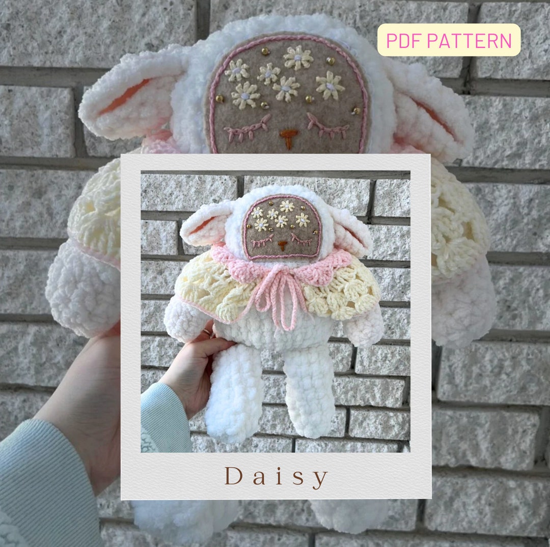 Crochet PATTERN: Daisy the Lamb Pattern, Amigurumi Plush Lamb Pattern ...