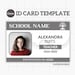 Teacher ID Card Template | Customizable Template | Custom Teacher ID ...