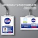 NASA Astronaut ID Badge Template , Name Badge, Space Astronaut Prop for ...