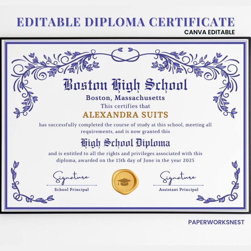 Diploma - Etsy