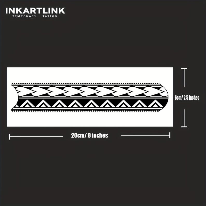 Inkartlink Authentic Tribal Temporary Tattoos Ultra-realistic ...