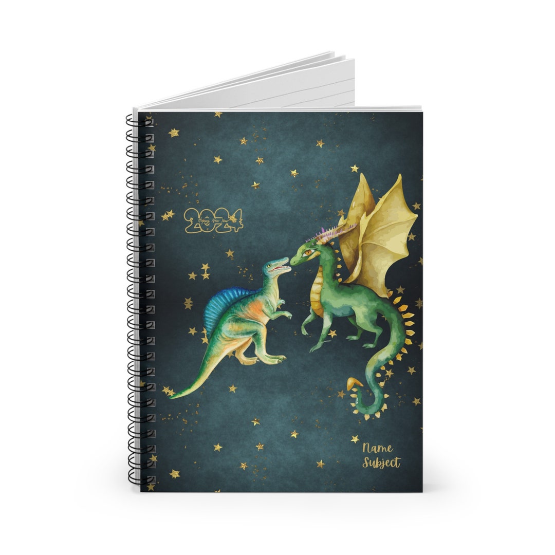 Personalised Spiral Ruled Line School Notebook With Input of Name and ...