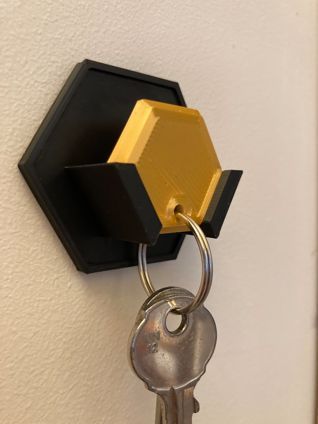 Modern Hexagon Key Hanger - Etsy UK