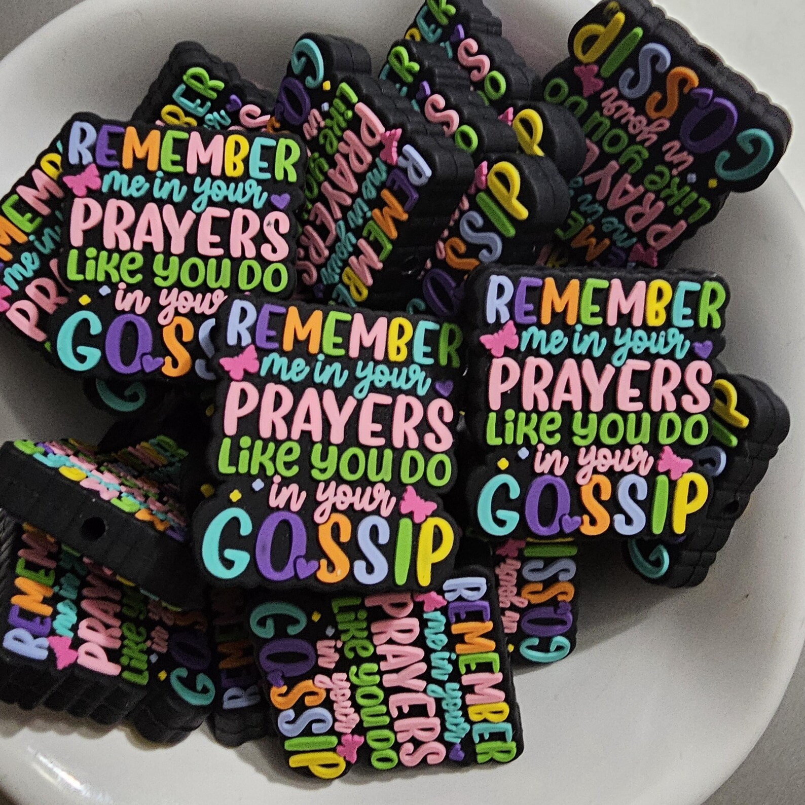 Remember Me in Your Prayers Like You Do in Your Gossip Focal Bead - 2 ...