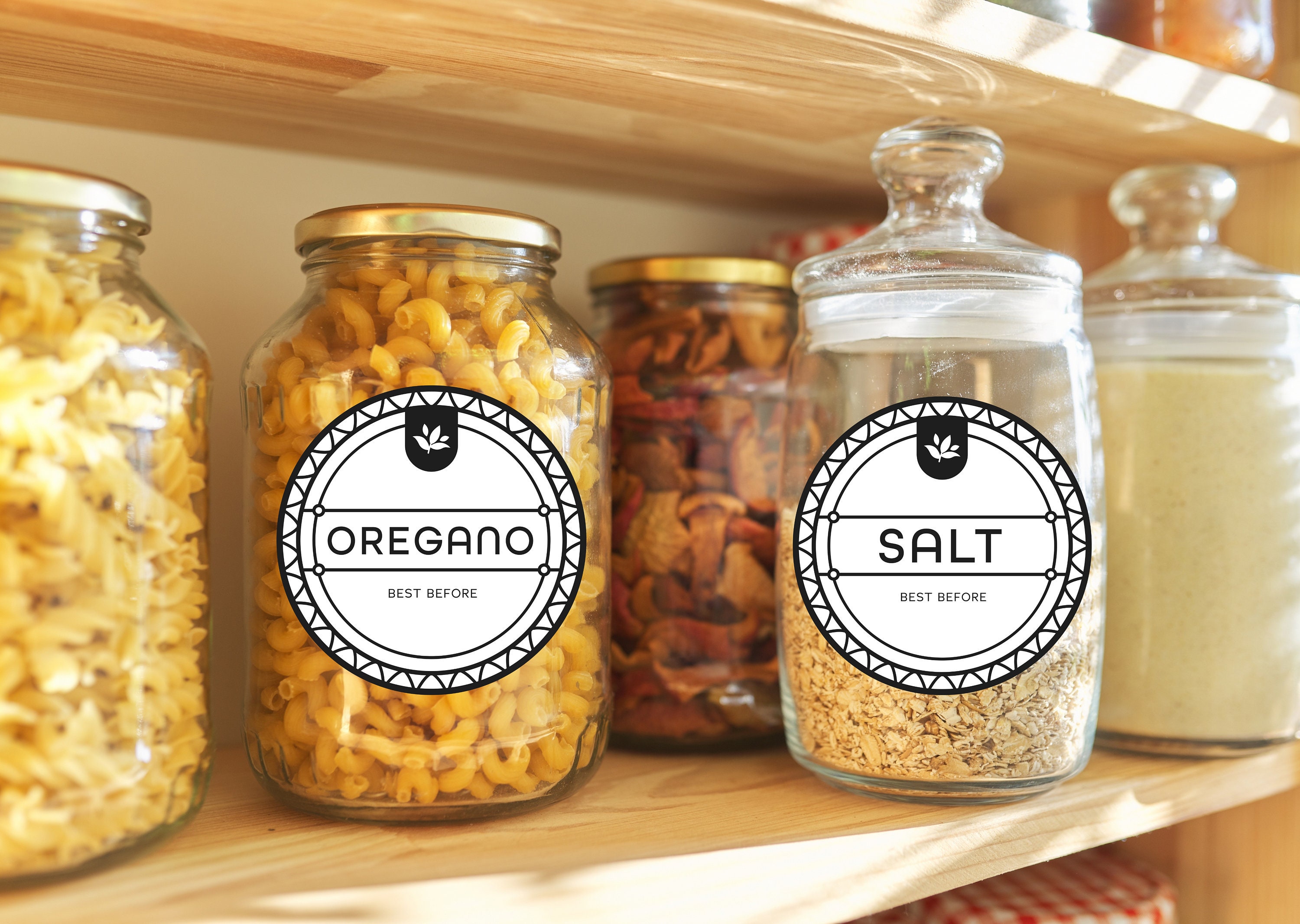 Spice Label SVG Boho Style, Pantry Label Template, Downloadable DIY ...