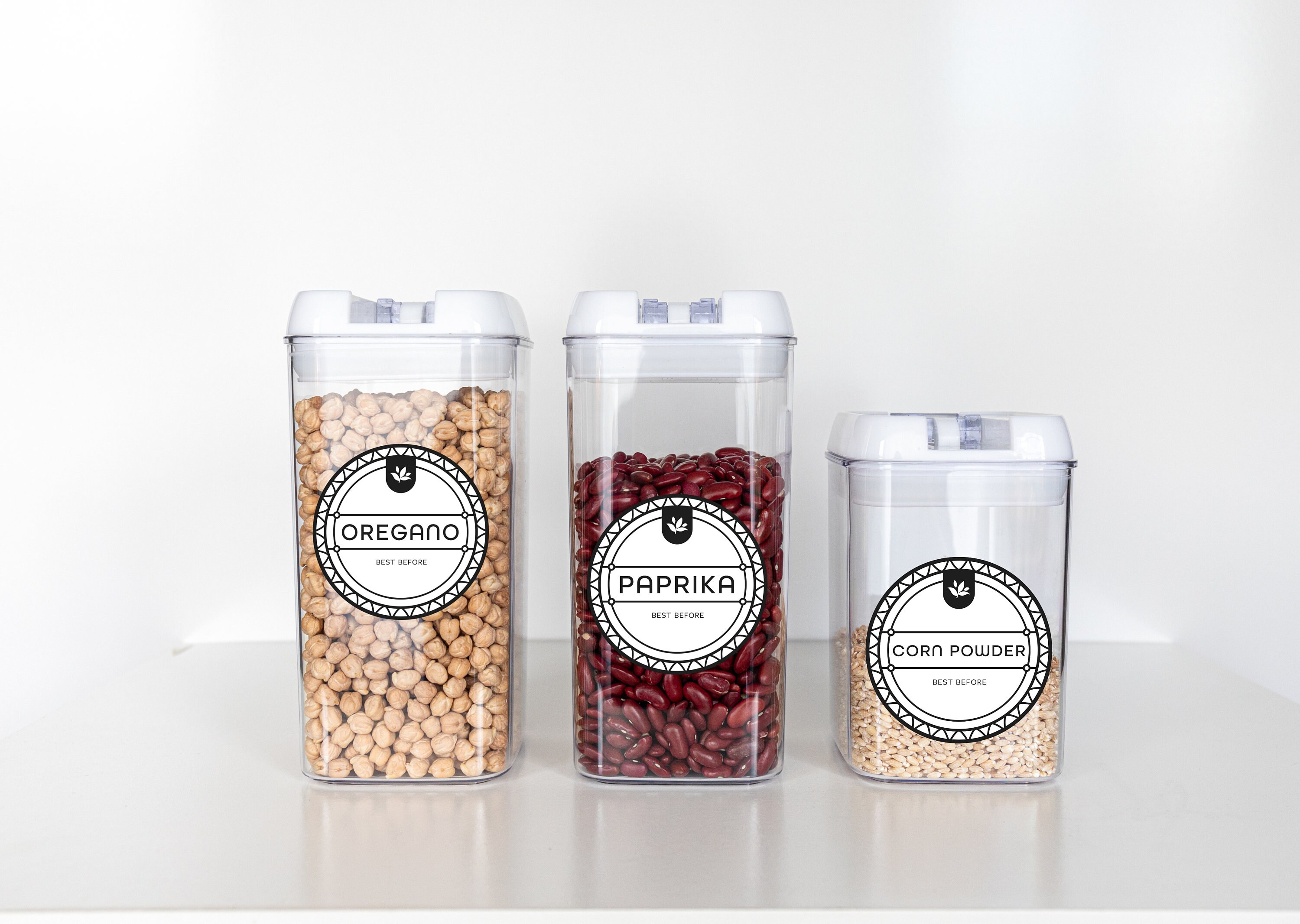 Spice Label SVG Boho Style, Pantry Label Template, Downloadable DIY ...